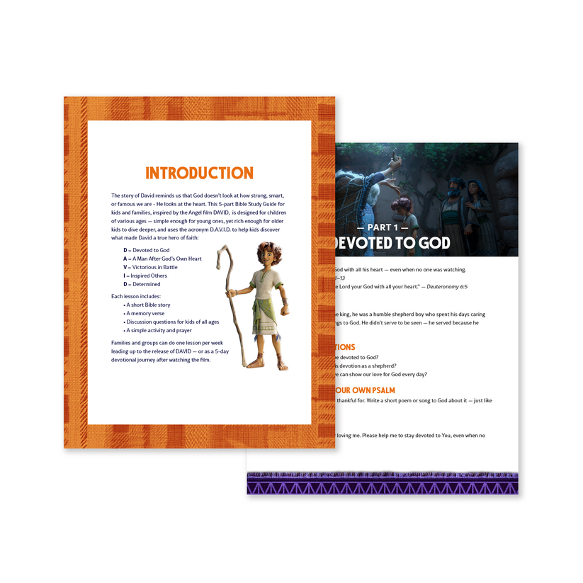 DAVID Bible Study Guide - Free Download – Angel Studios Gift Factory