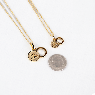 "The Empty Tomb" 14K Solid Gold Pendant Necklace – Angel Studios Gift ...