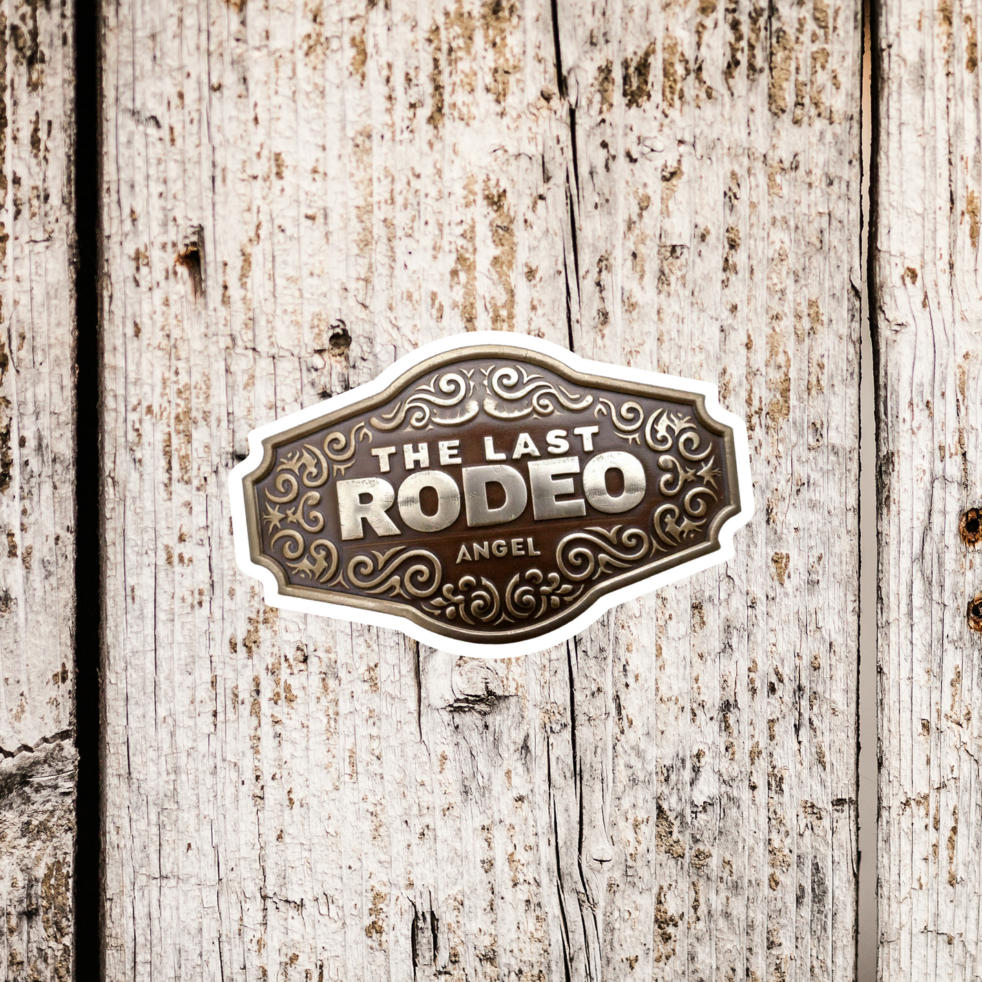 The Last Rodeo Belt Buckle Sticker – Angel Studios Gift Factory