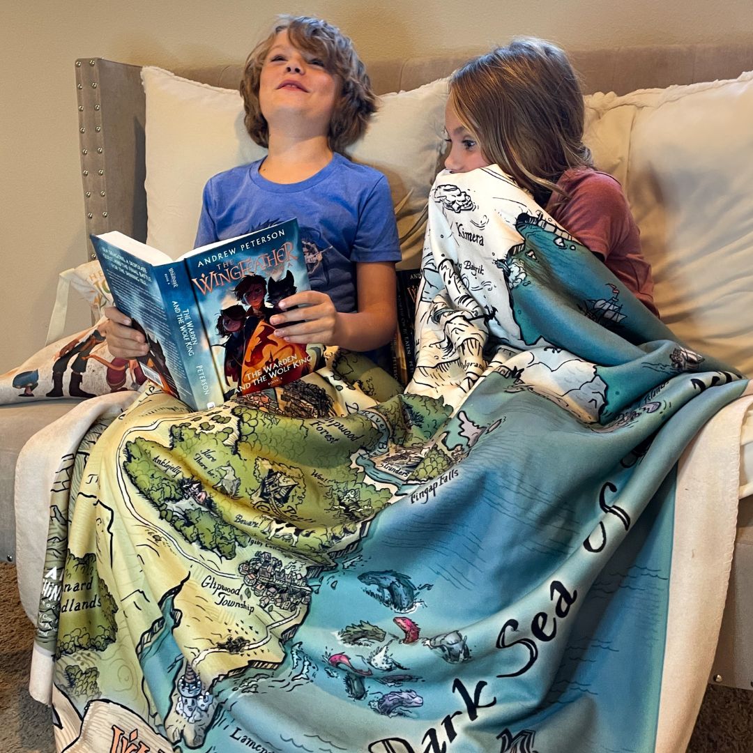 The Wingfeather Saga Map of Skree Sherpa Fleece Blanket – Angel Studios ...